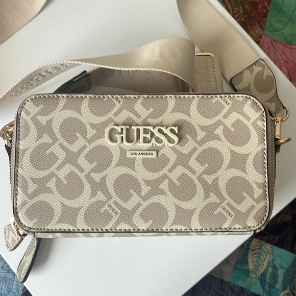 Guess | Bags | Guess Camera Crossbody Bag Taupecream | Poshmark